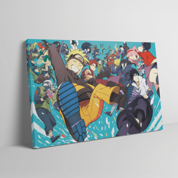 Japan Anime Canvas Inner Pine Wood Framed Wall Art,Naruto Poster Wall ...