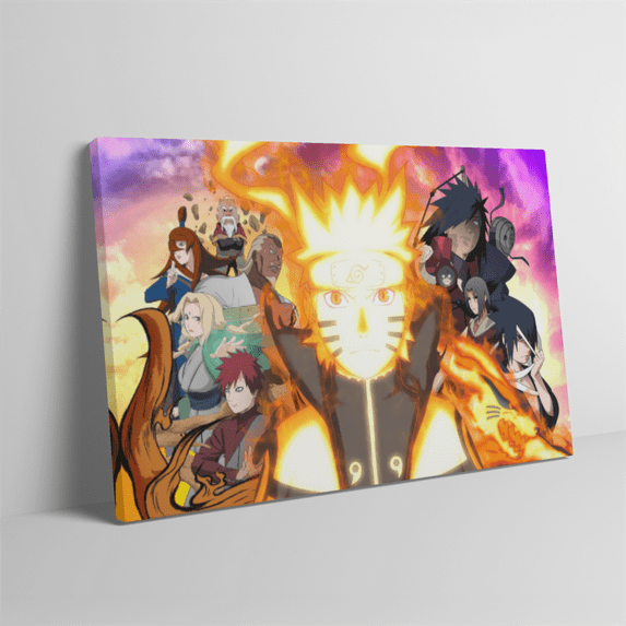 Japan Anime Canvas Inner Pine Wood Framed Wall Art,Naruto Poster Wall ...