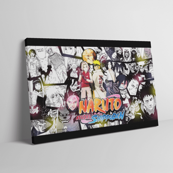 Japan Anime Canvas Inner Pine Wood Framed Wall Art,Naruto Poster Wall ...