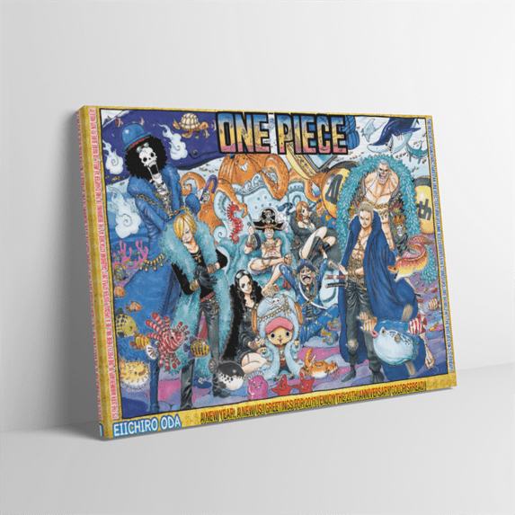 Japan Anime Canvas Inner Pine Wood Framed Wall Art,One Piece Poster ...