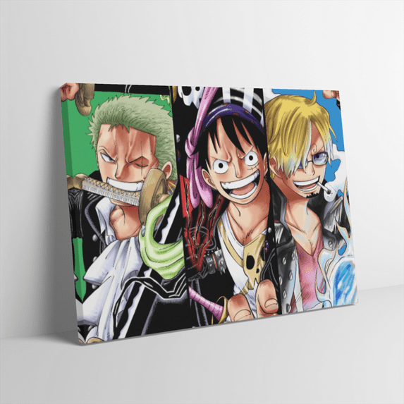Japan Anime Canvas Inner Pine Wood Framed Wall Art,One Piece Poster ...