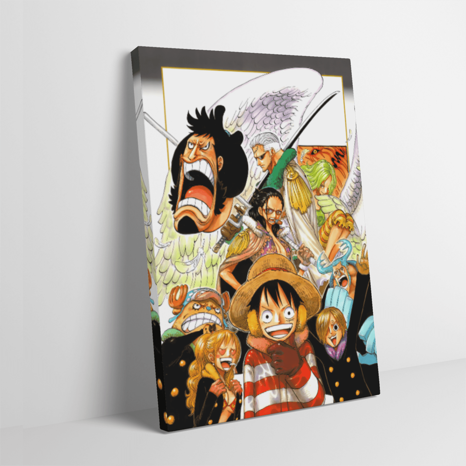 Japan Anime Canvas Inner Pine Wood Framed Wall Art,One Piece Poster ...
