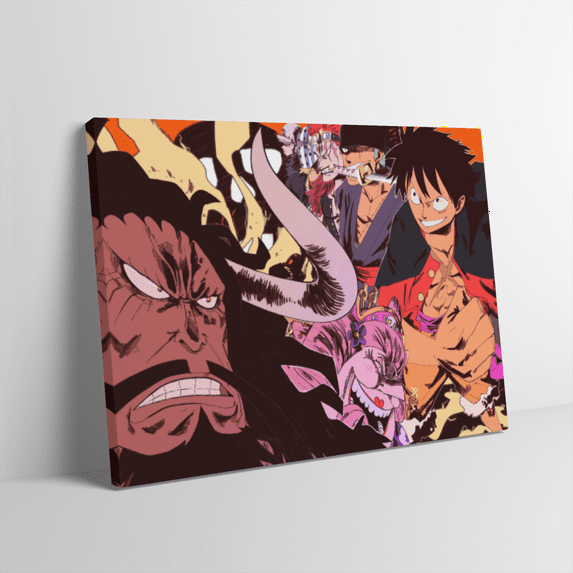 Japan Anime Canvas Inner Pine Wood Framed Wall Art,One Piece Poster ...