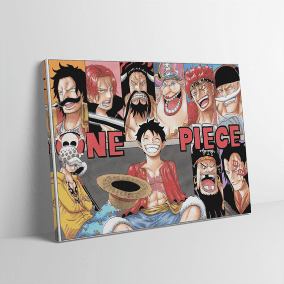 Japan Anime Canvas Inner Pine Wood Framed Wall Art,One Piece Poster ...