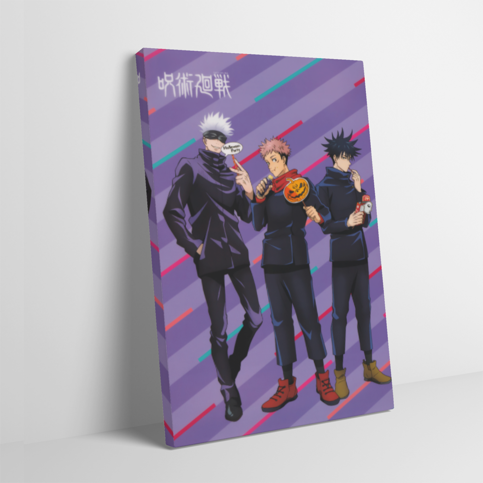 Japan Anime JJK Canvas Inner Pine Wood Framed Wall Art,Jujutsu Kaisen ...
