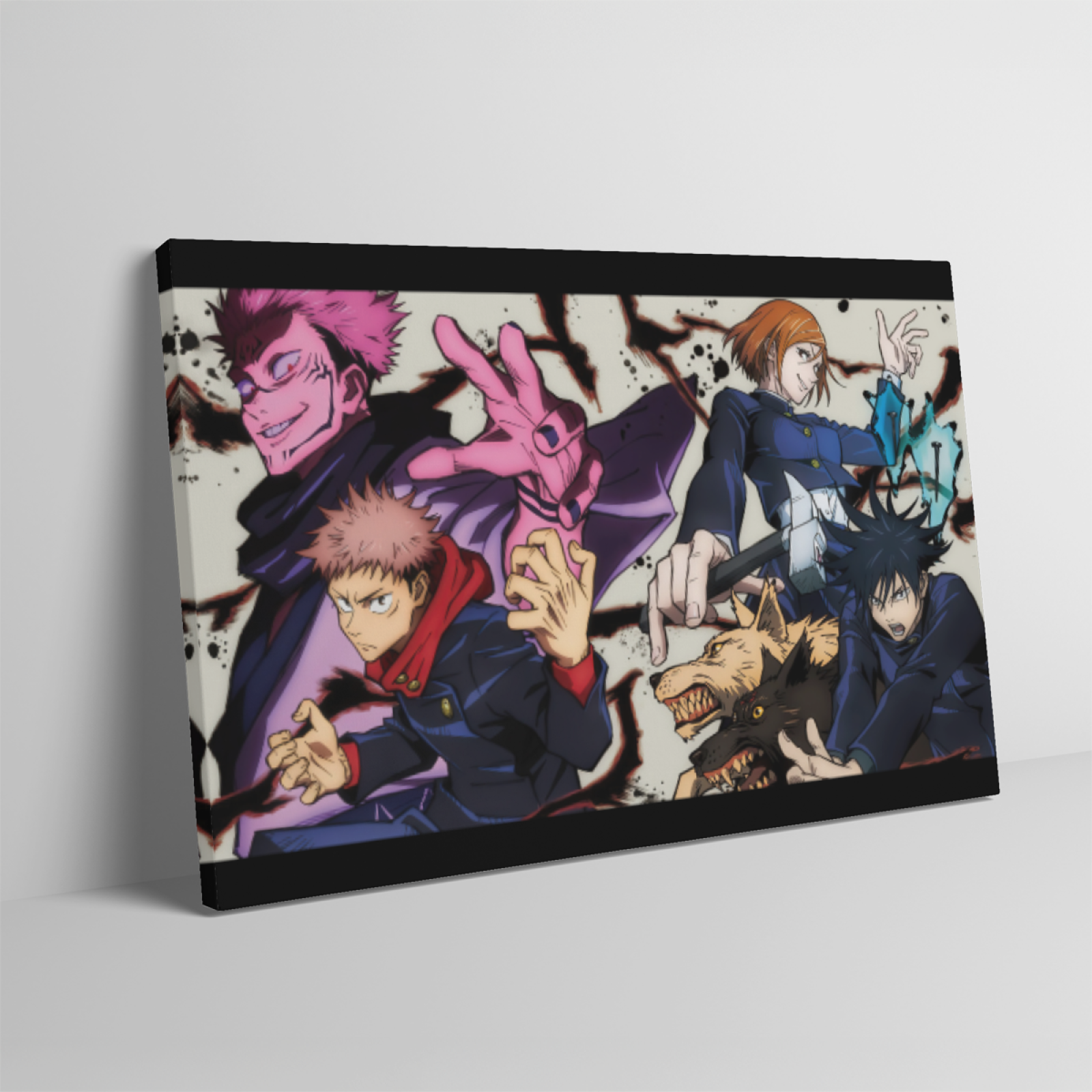 Japan Anime JJK Canvas Inner Pine Wood Framed Wall Art,Jujutsu Kaisen ...