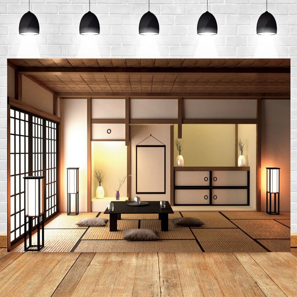 Japan Backdrop Japanese Cherry Blossoms Mount Fuji Landscape Living ...