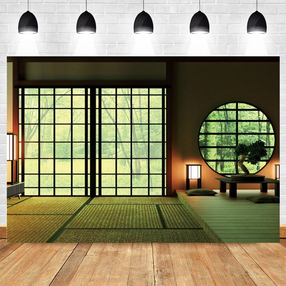 Japan Backdrop Japanese Cherry Blossoms Mount Fuji Landscape Living ...