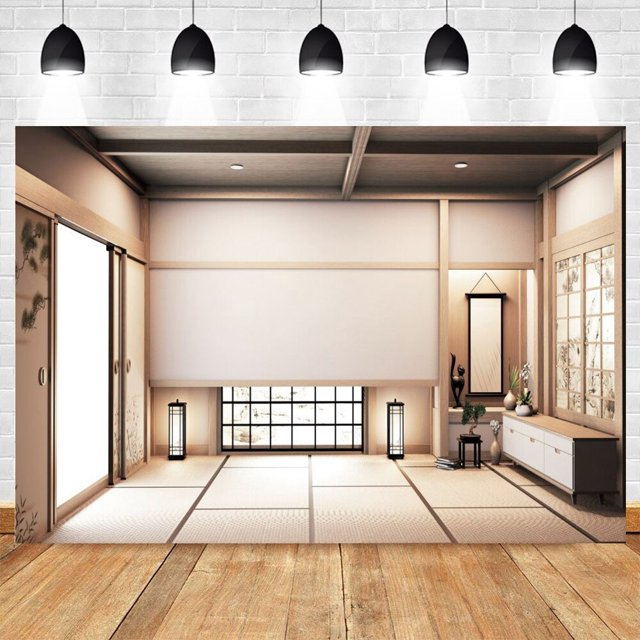 Japan Backdrop Japanese Cherry Blossoms Mount Fuji Landscape Living ...