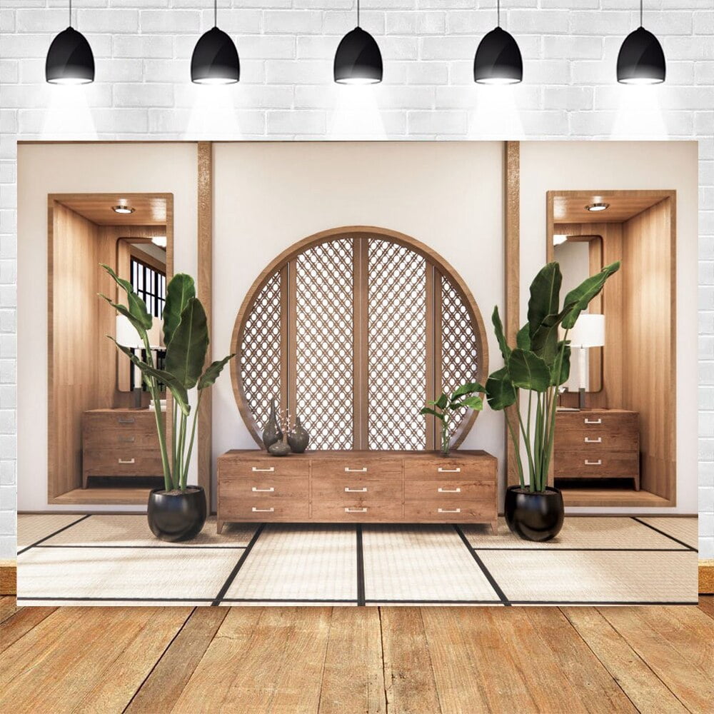 Japan Backdrop Japanese Cherry Blossoms Mount Fuji Landscape Living ...