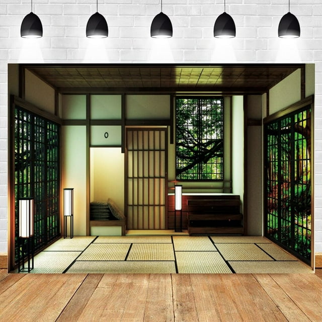 Japan Backdrop Japanese Cherry Blossoms Mount Fuji Landscape Living ...