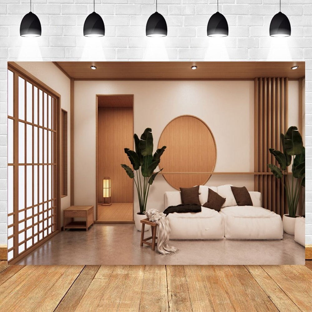 Japan Backdrop Japanese Cherry Blossoms Mount Fuji Landscape Living ...