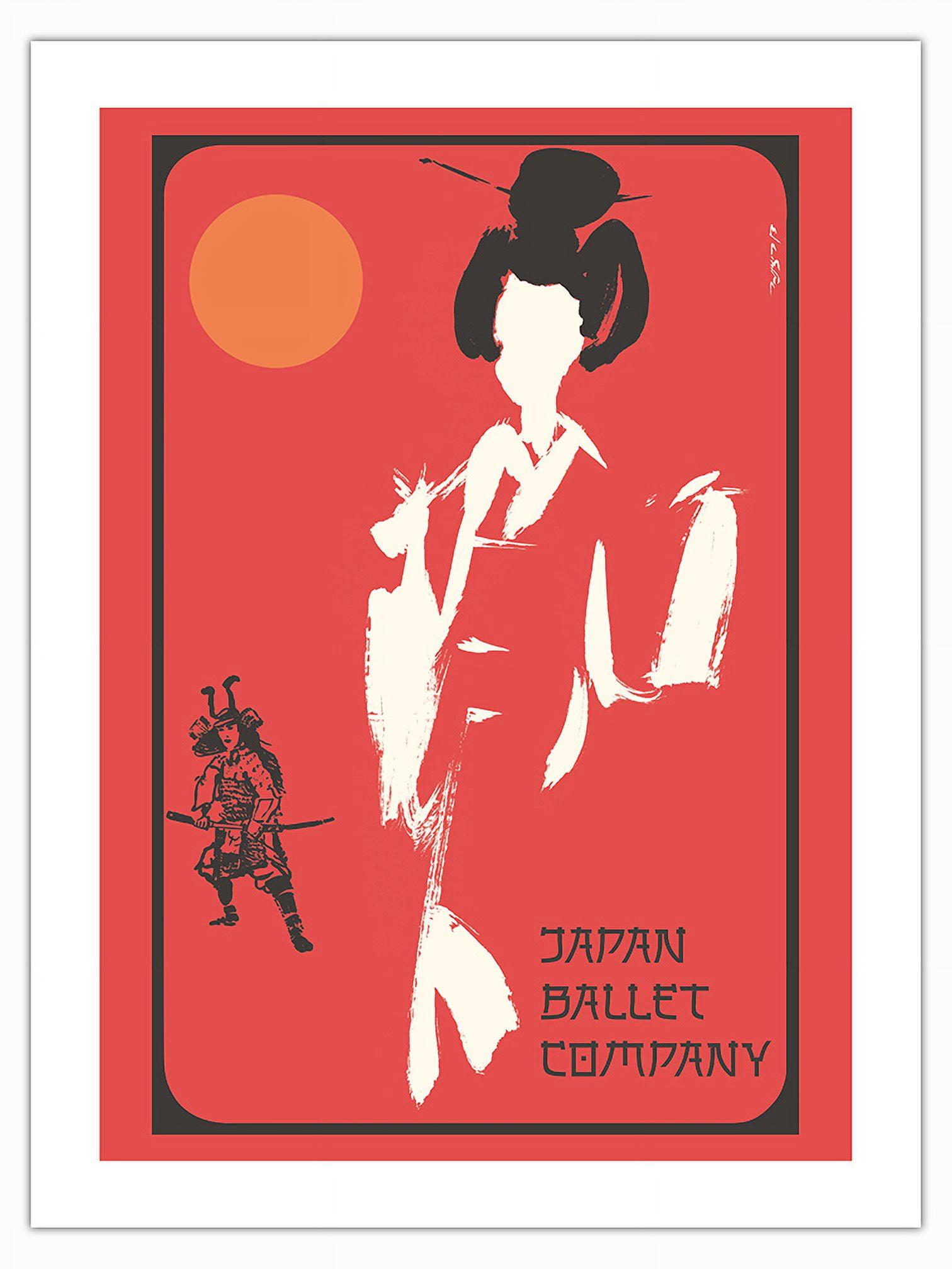 Japan Ballet Company (Cherry Blossom Tree) - Vintage Dance Poster by ...