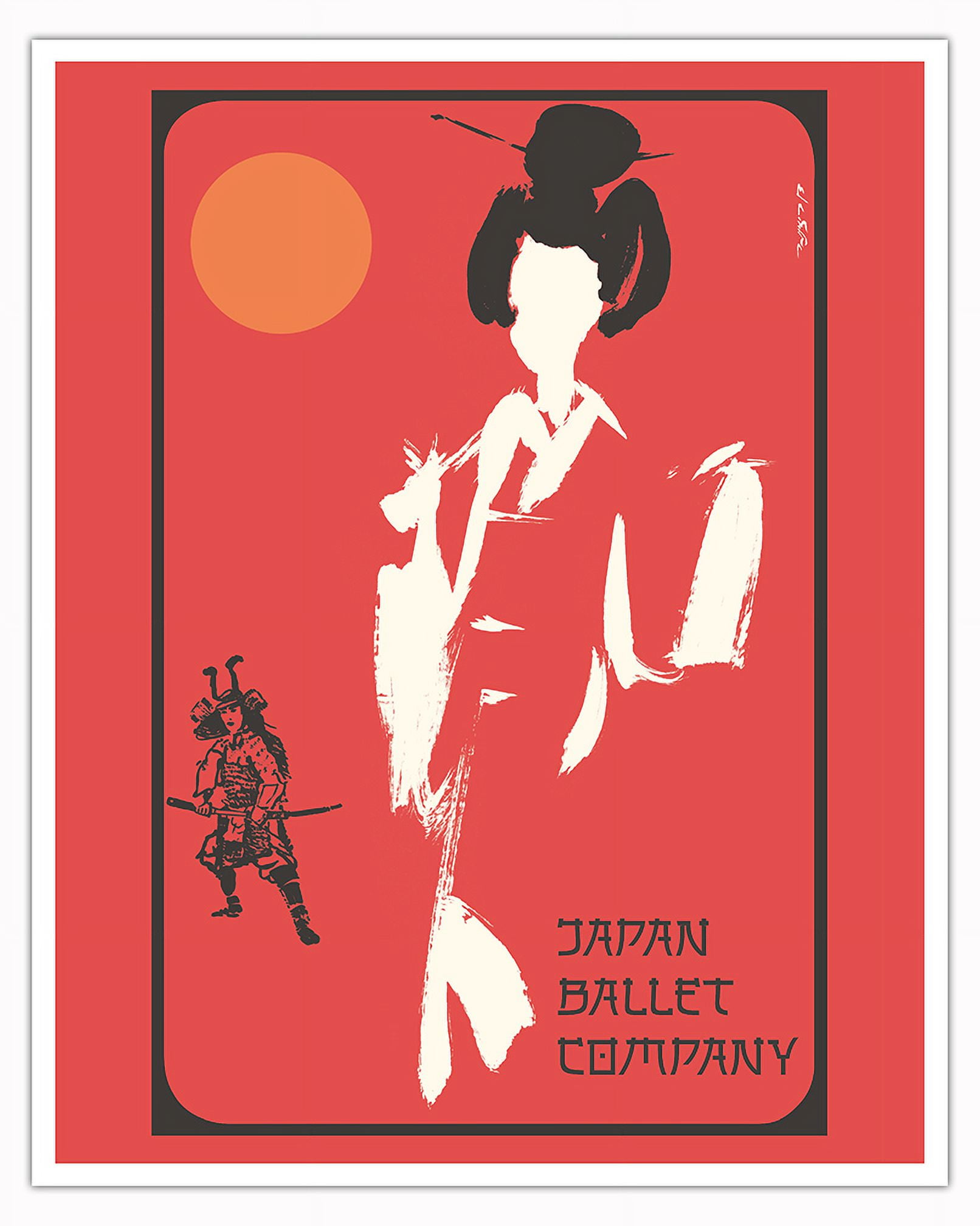 Japan Ballet Company (Cherry Blossom Tree) - Vintage Dance Poster by ...