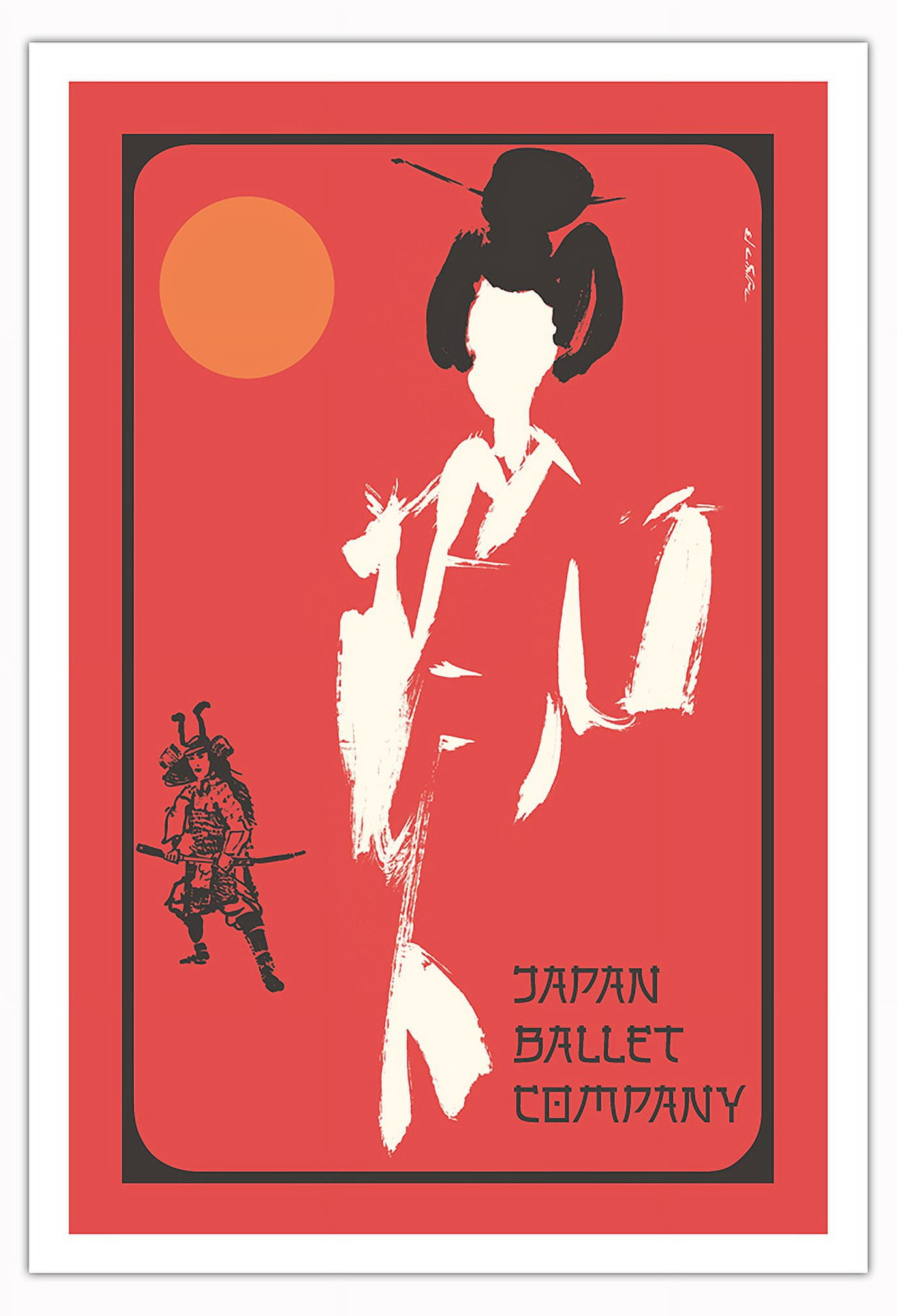 Japan Ballet Company (Cherry Blossom Tree) - Vintage Dance Poster by ...