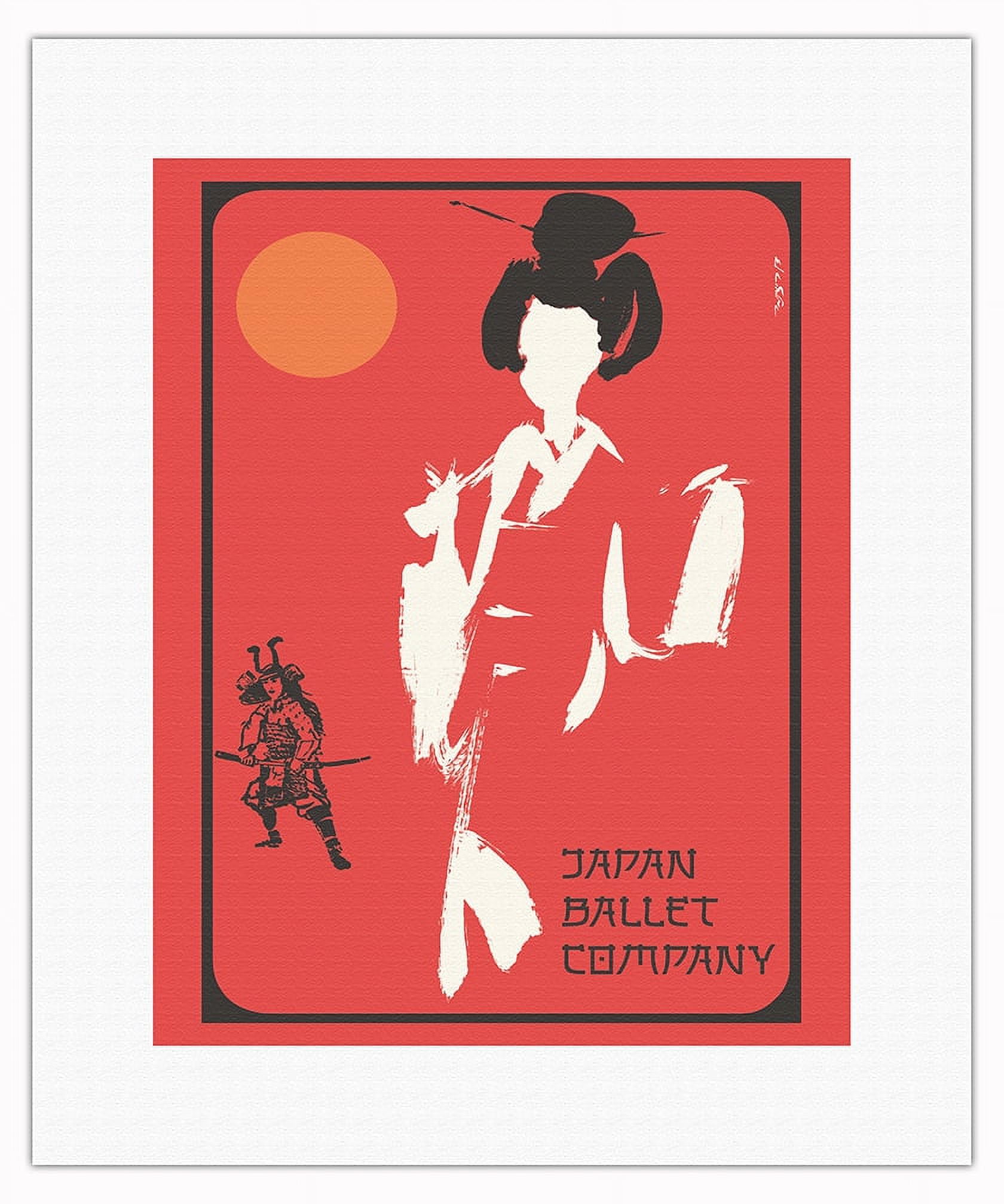 Japan Ballet Company (Cherry Blossom Tree) - Vintage Dance Poster by ...