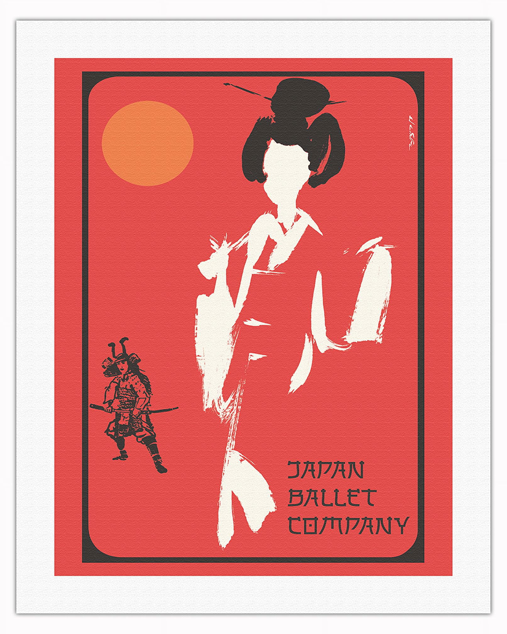 Japan Ballet Company (Cherry Blossom Tree) - Vintage Dance Poster by ...