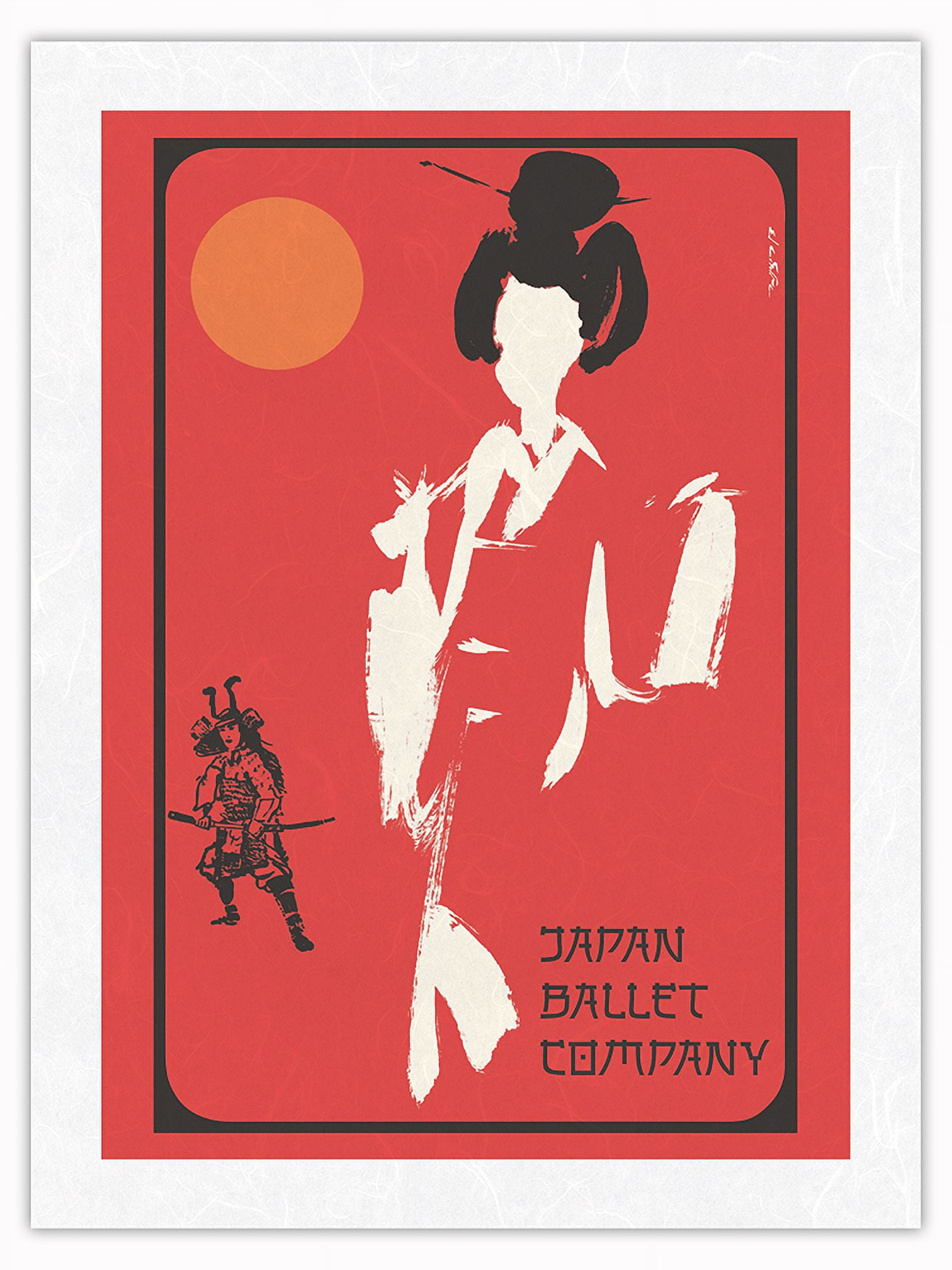 Japan Ballet Company (Cherry Blossom Tree) - Vintage Dance Poster by ...