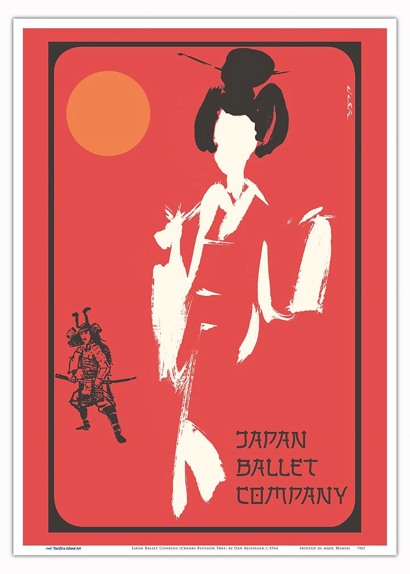 Japan Ballet Company (Cherry Blossom Tree) - Vintage Dance Poster by ...