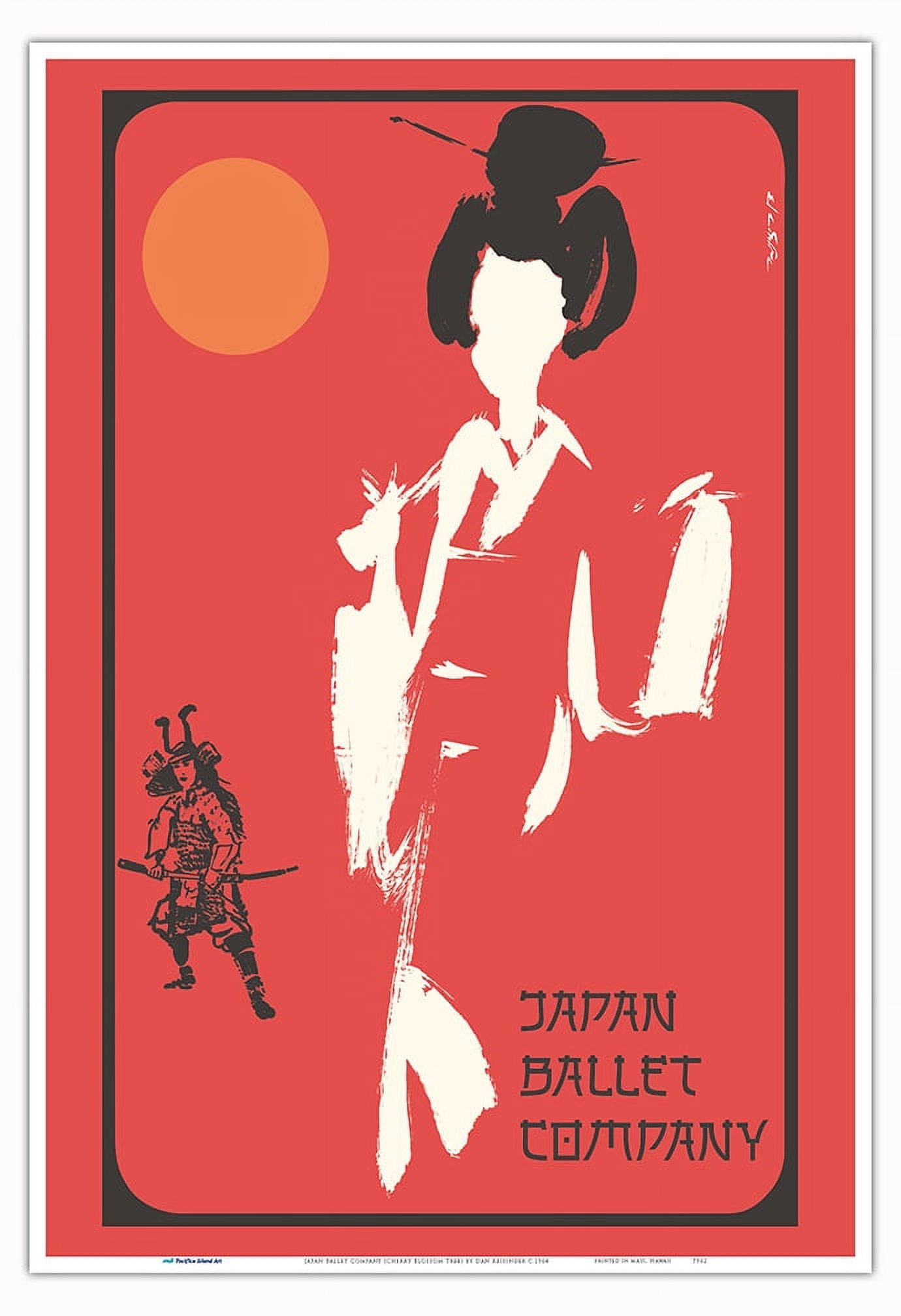 Japan Ballet Company (Cherry Blossom Tree) - Vintage Dance Poster by ...