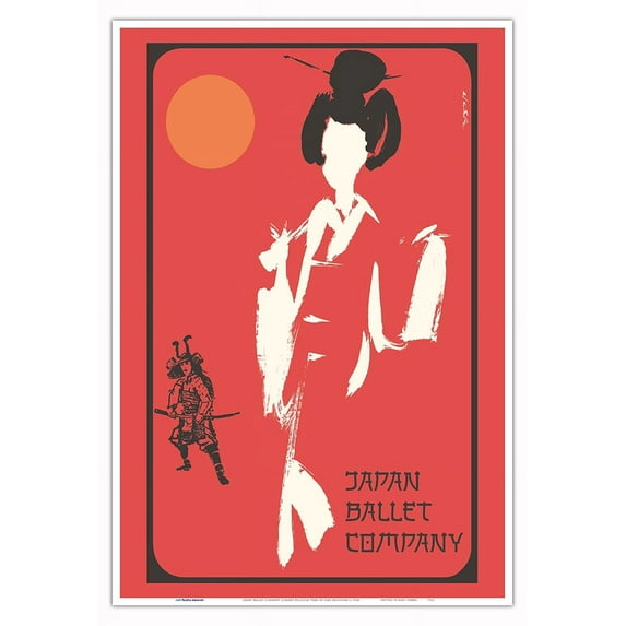 Japan Ballet Company (Cherry Blossom Tree) - Vintage Dance Poster by ...