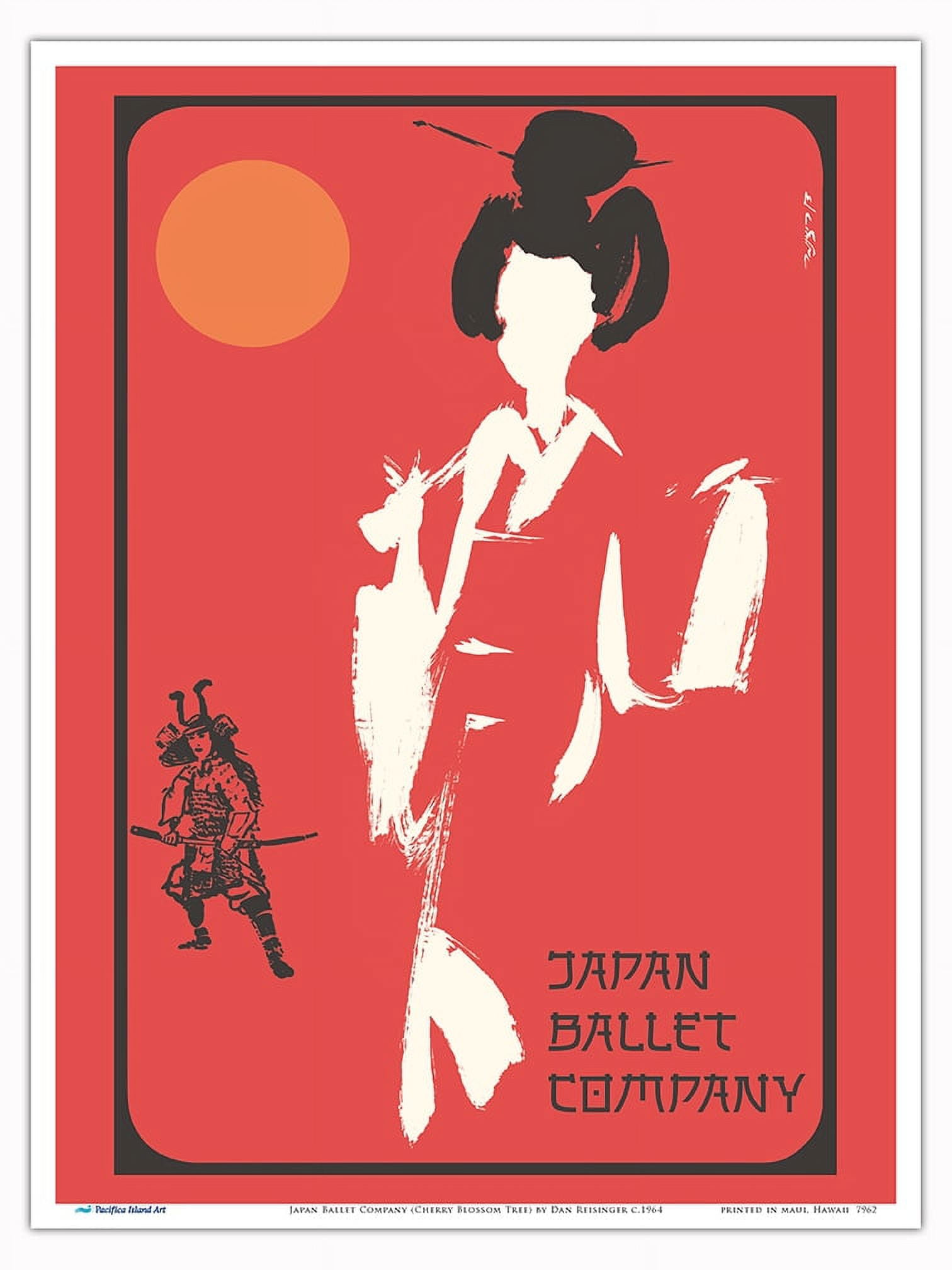 Japan Ballet Company (Cherry Blossom Tree) - Vintage Dance Poster by ...