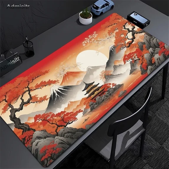 Japan Cherry Blossom Keyboard Desk Mat - Large Mouse Pad, 40x80 ...