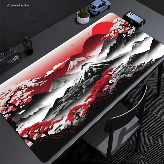 Japan Cherry Blossom Keyboard Desk Mat - Large Mouse Pad, 60x30 ...