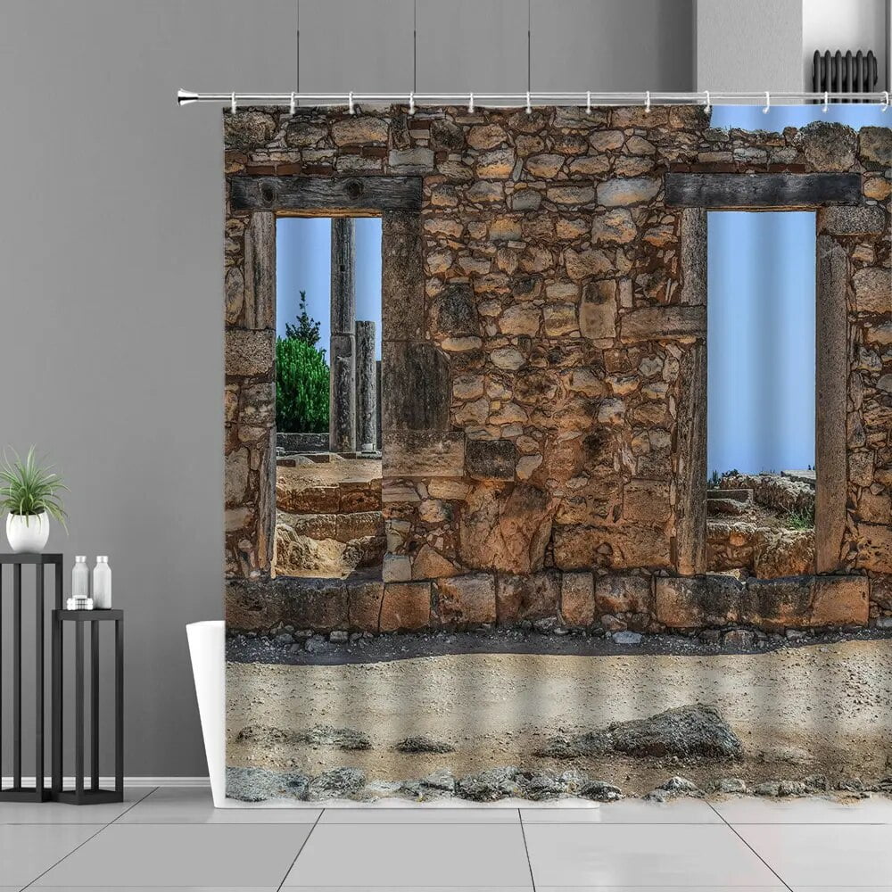 Japan Cherry Flower Fuji Mountain Scenery Shower Curtains Spring Floral ...