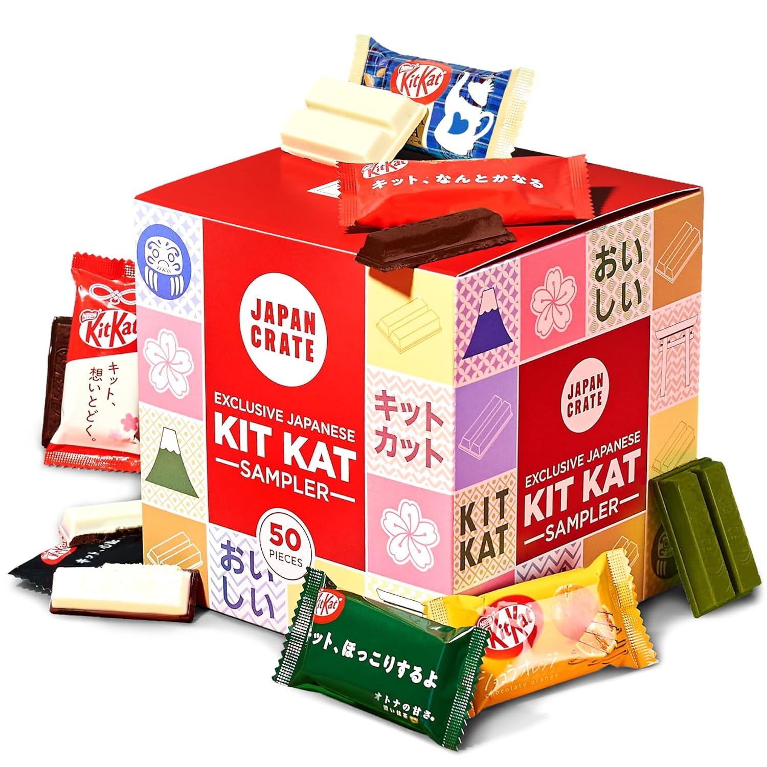 Japan Crate Japanese KitKat Variety Pack - 50-Piece Chocolate Snack ...