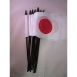 Japan Flag 4'' x 6'' with stick - packet of 10 pieces - Walmart.com