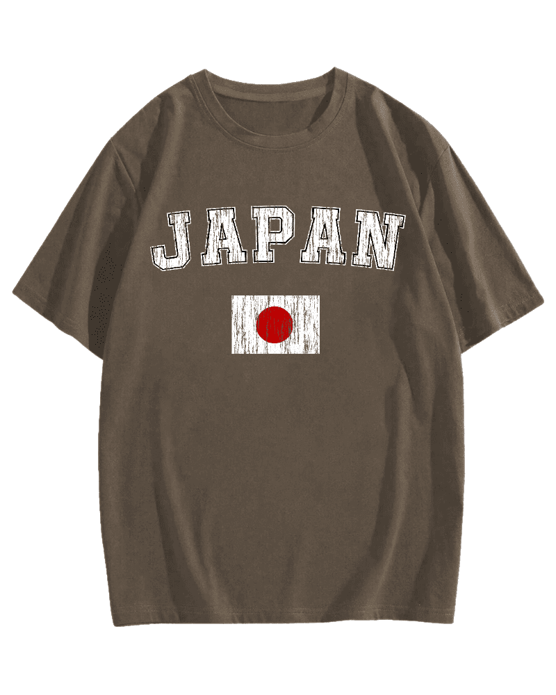 Japan Flag Cotton casual T-shirt - Walmart.com