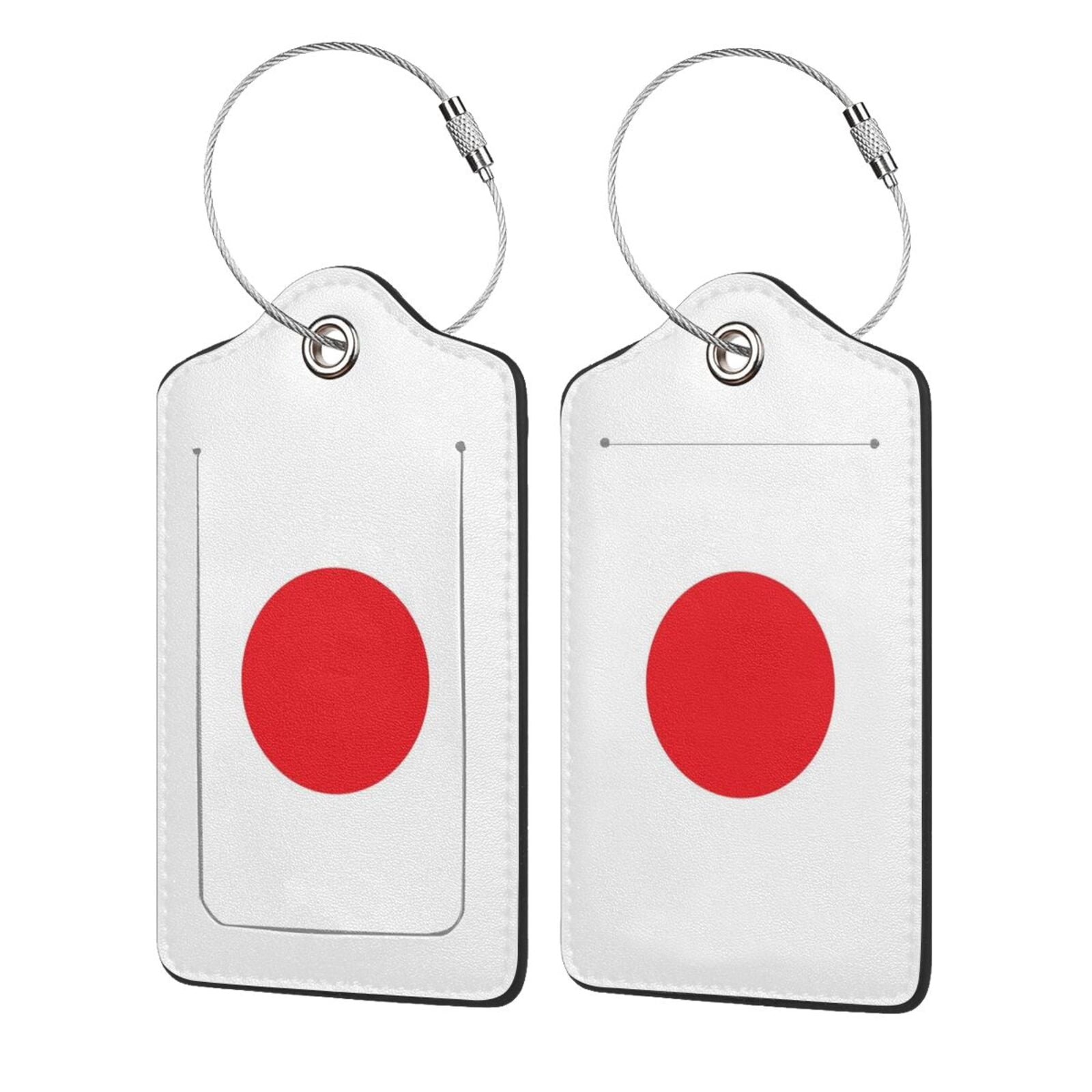 Japan Flag Luggage Tags for Suitcases Travel ID Identification Labels ...