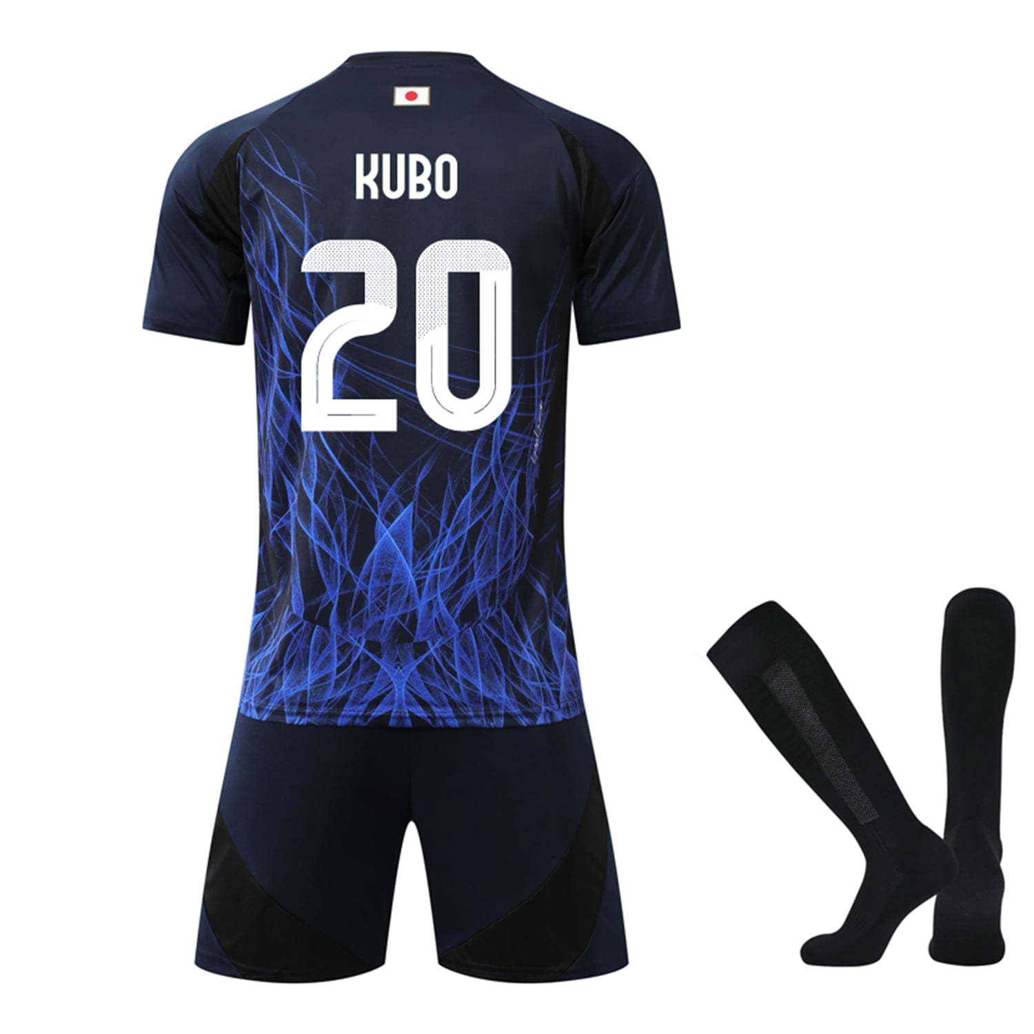 Japan Home 2024 #20 Kubo Soccer Jersey Kit - Walmart.com