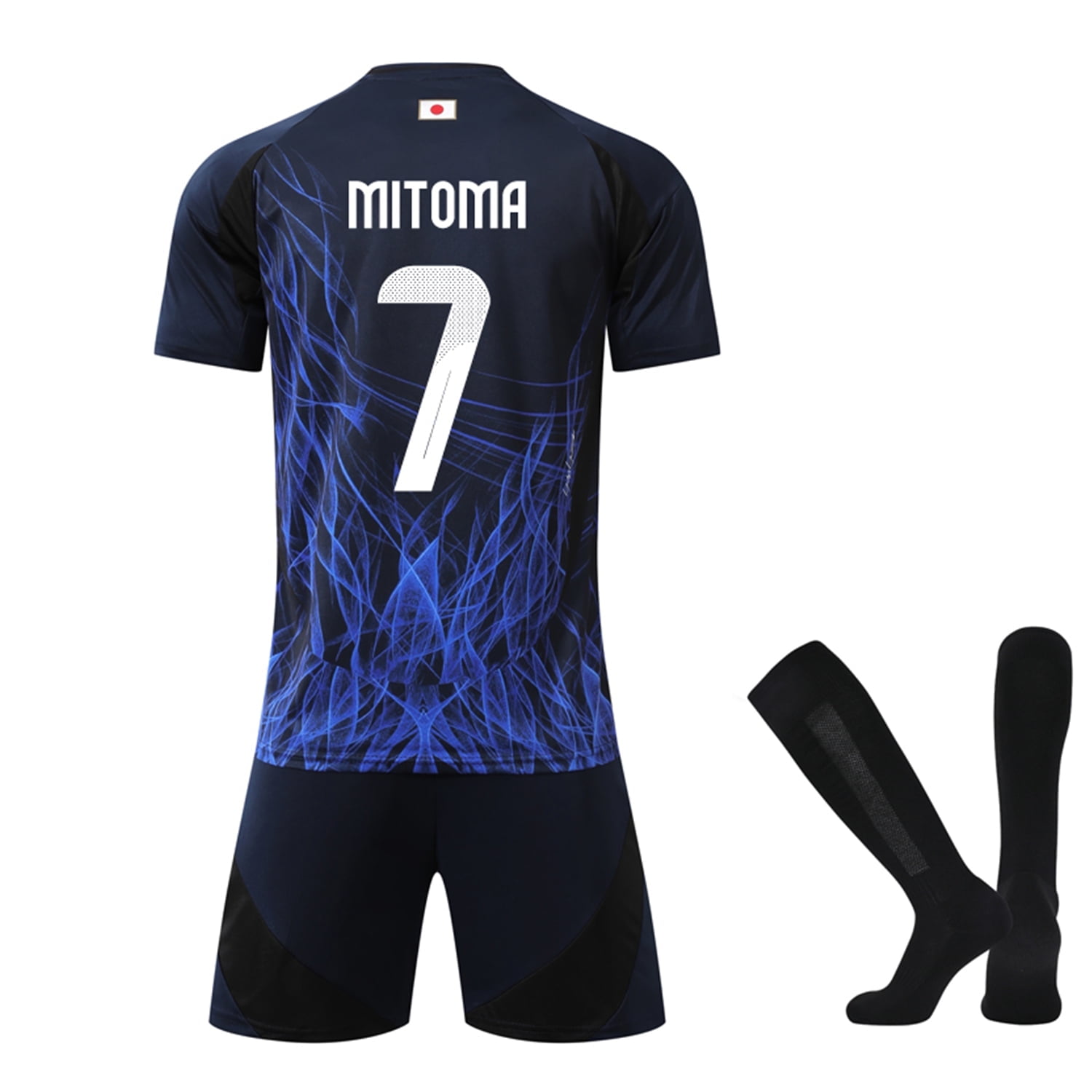 Japan Home 2024 #7 Mitoma Soccer Jersey Kit - Walmart.com