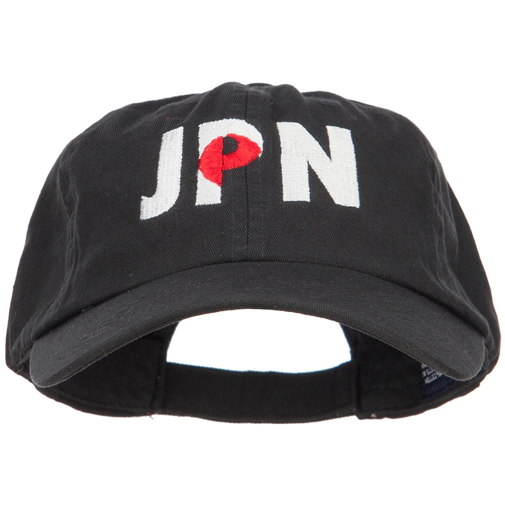 Japan JPN Flag Embroidered Low Profile Cap - Black OSFM - Walmart.com