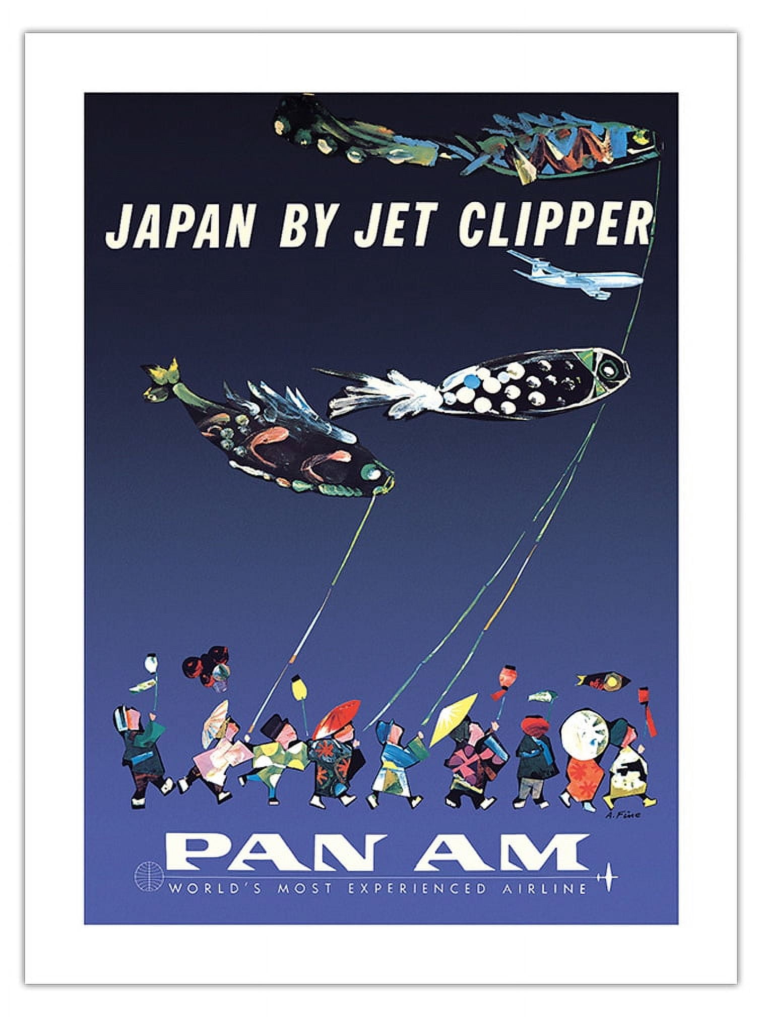 Japan by Jet Clipper - Koinobori (Carp Streamers) - Pan American ...