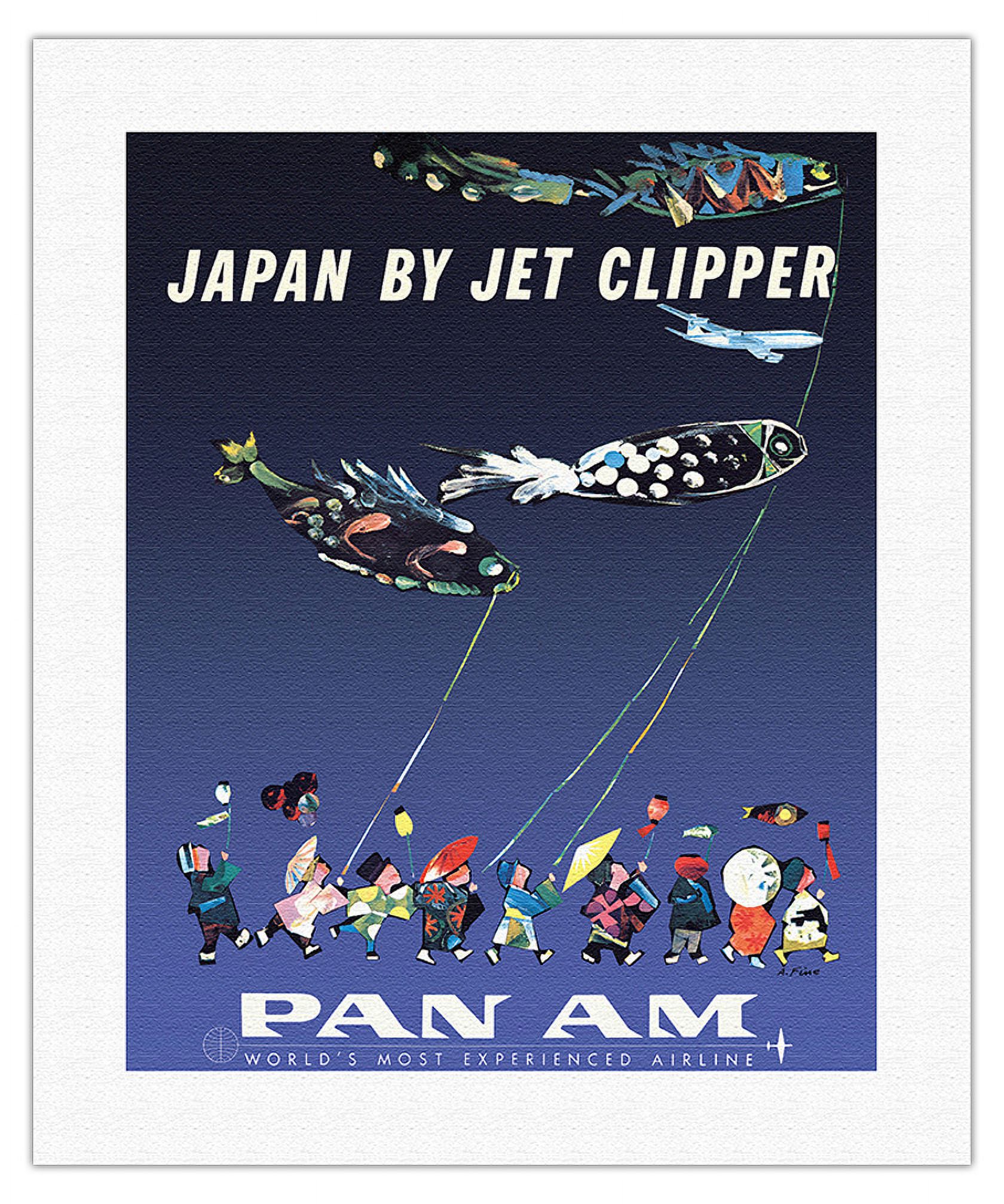 Japan by Jet Clipper - Koinobori (Carp Streamers) - Vintage Airline ...