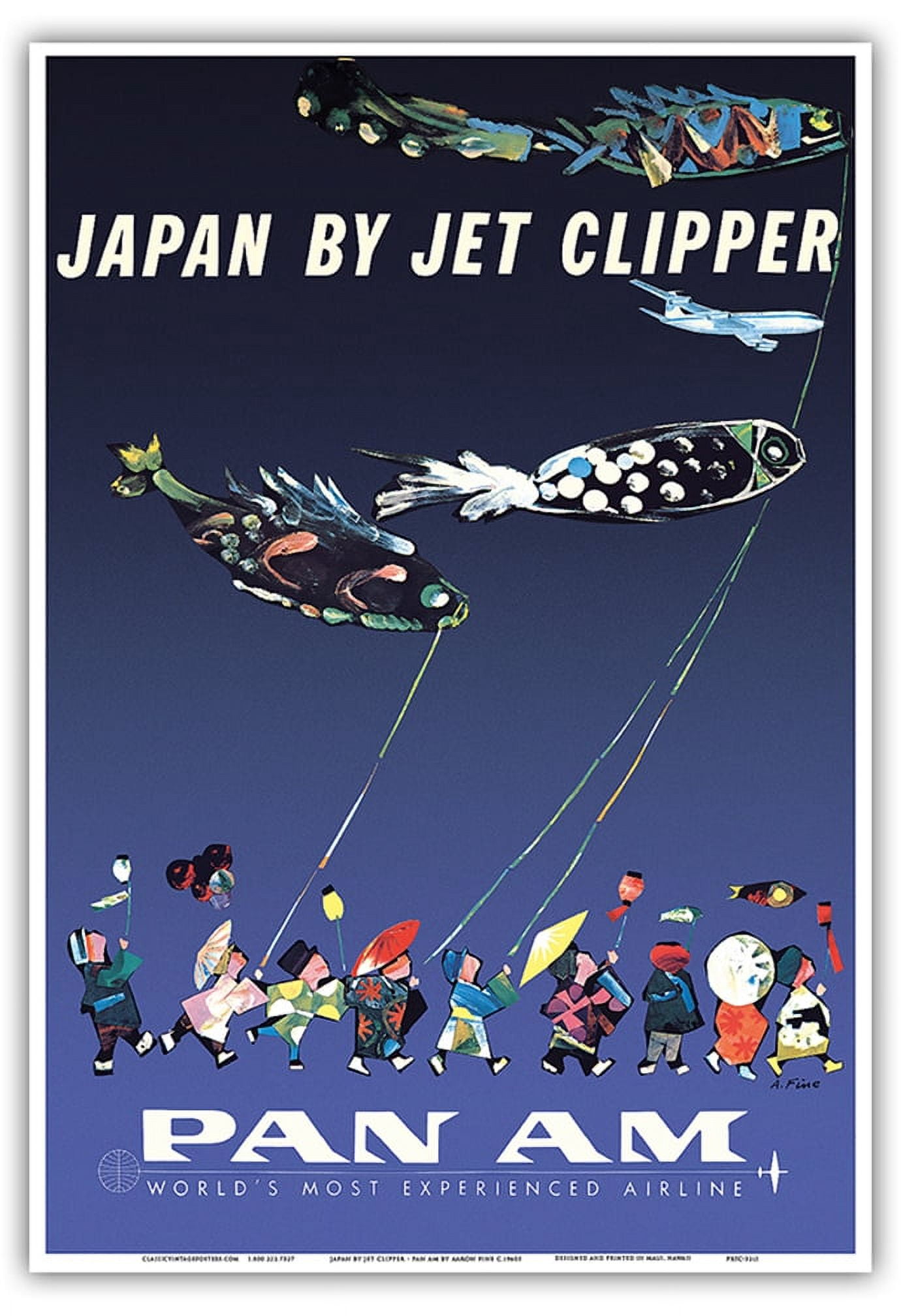 Japan by Jet Clipper - Koinobori (Carp Streamers) - Vintage Airline ...