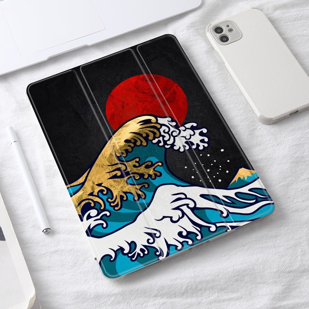 Japan Kanagawa Case For iPad 10.9 inch Air 4 10.5 5th 6th 10.2 9th 8th ...