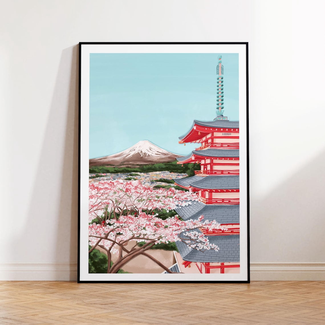 Japan Kyoto Japanese art wall art Travel, Unframed Canvas - Walmart.com