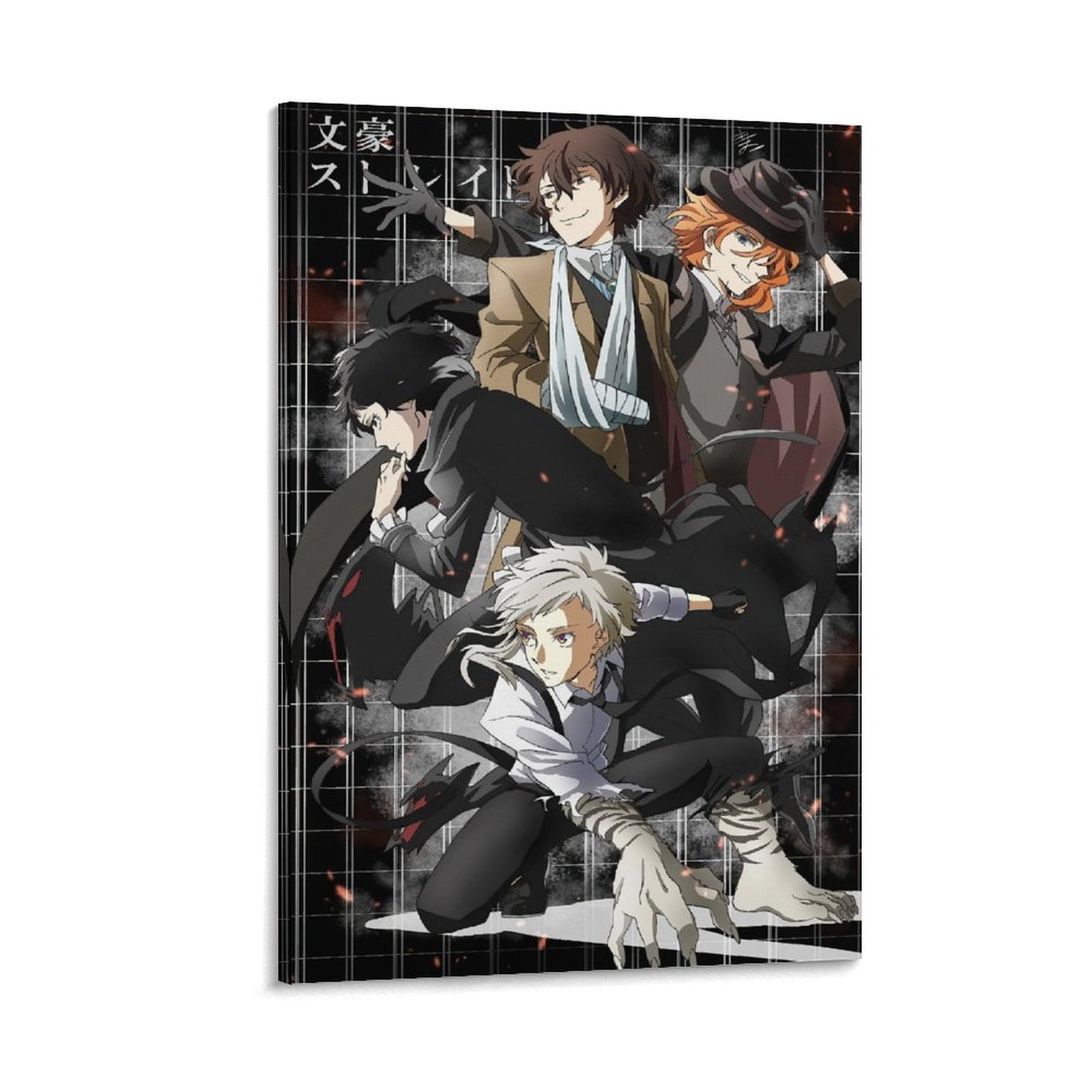 Japan Manga Series Bungo Stray Dogs Anime Art Poster 9 Artworks Canvas ...