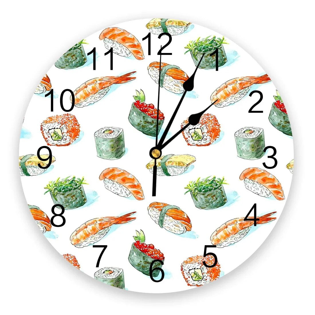 Japan Mount Fuji Cherry Blossom Wall Clocks Silent Home Cafe Office ...