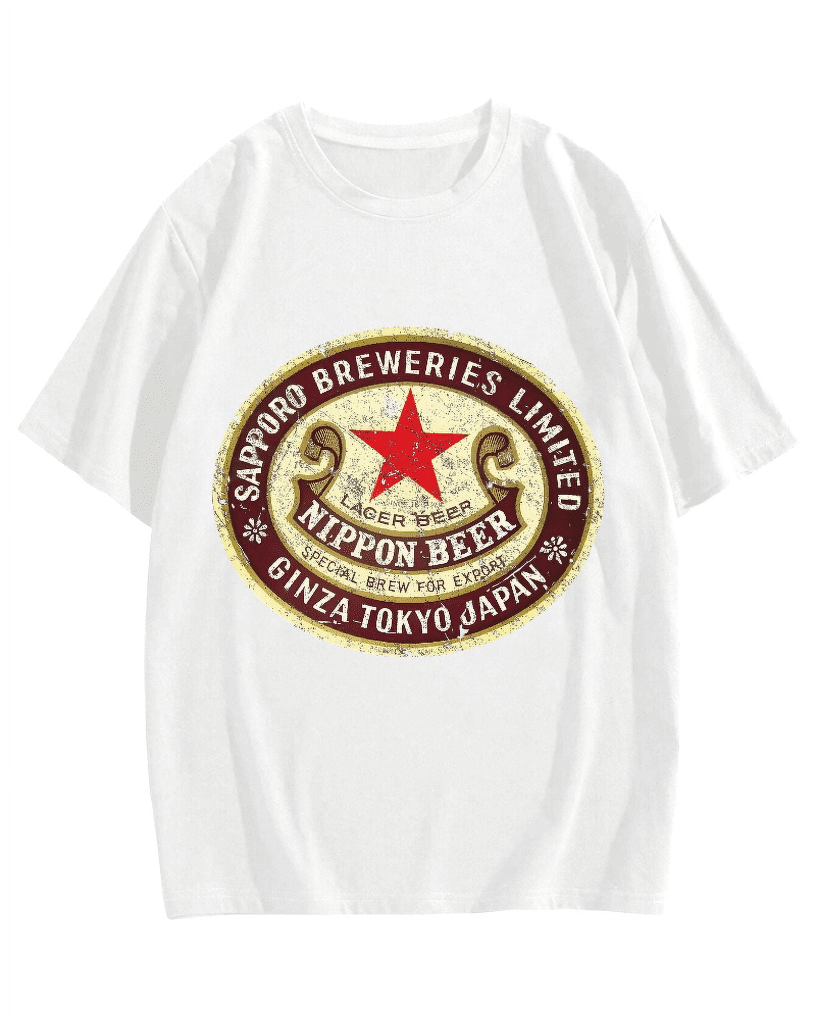 Japan Nippon Beer Cotton casual T-shirt - Walmart.com