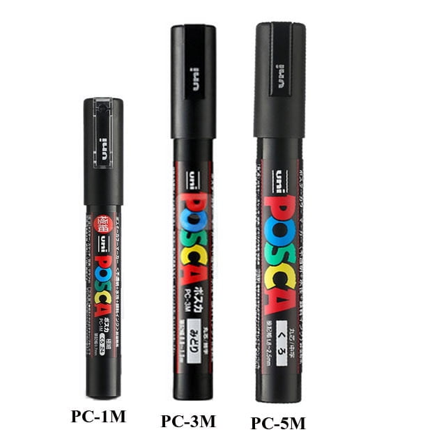 Japan Posca Acrylic Paint Marker Set Plumones Marcadores PC-1M/3M/5M/8K ...
