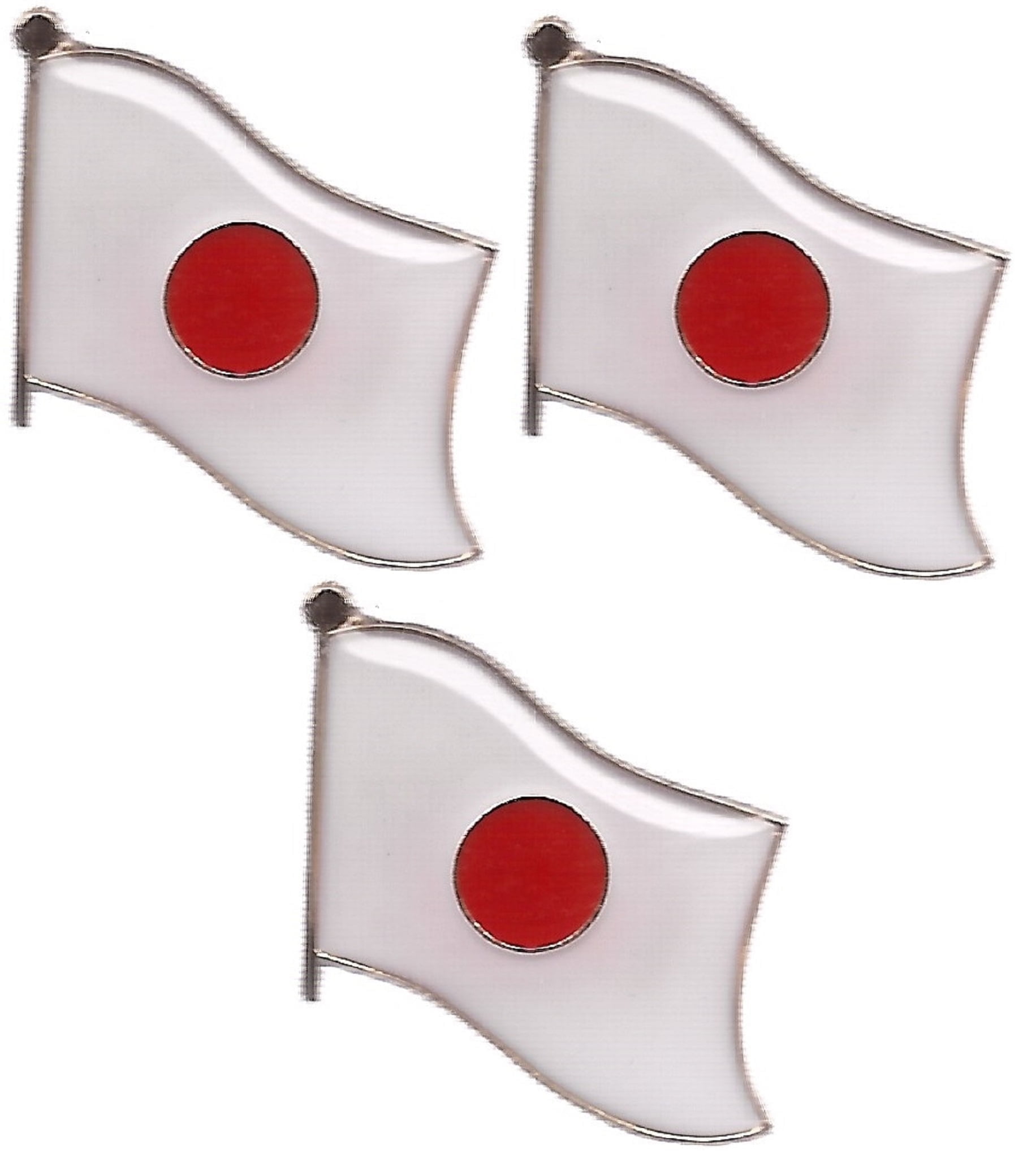 Japan Single Flag Lapel Pins, pack of 3 - Walmart.com