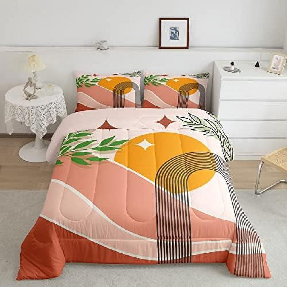 Japan Style Comforter Set Full,Bohemia Vintage Mountain Landscape ...