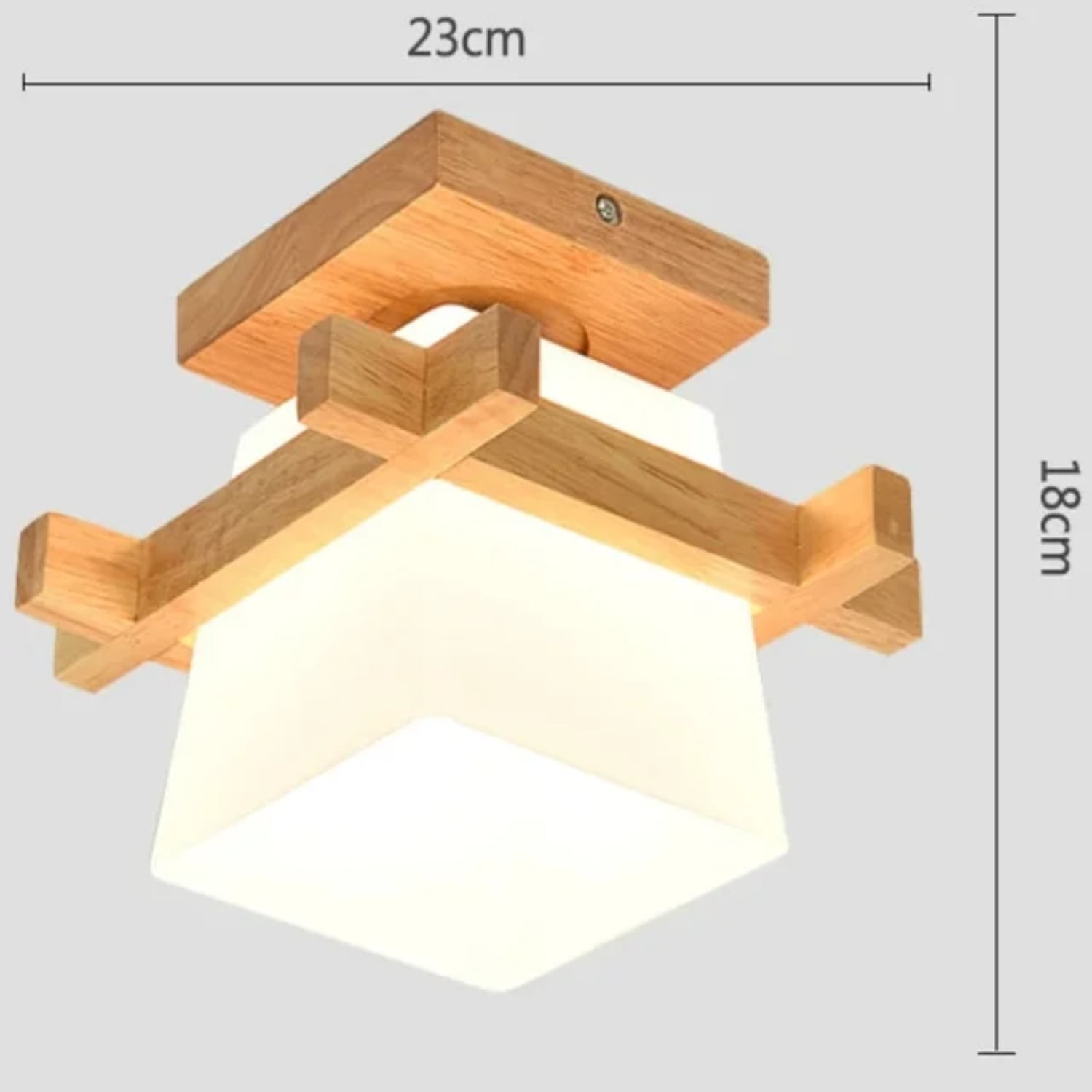 Inviting Modern and Simple Wooden Tatami Glass Ceiling Lamp Light from ...