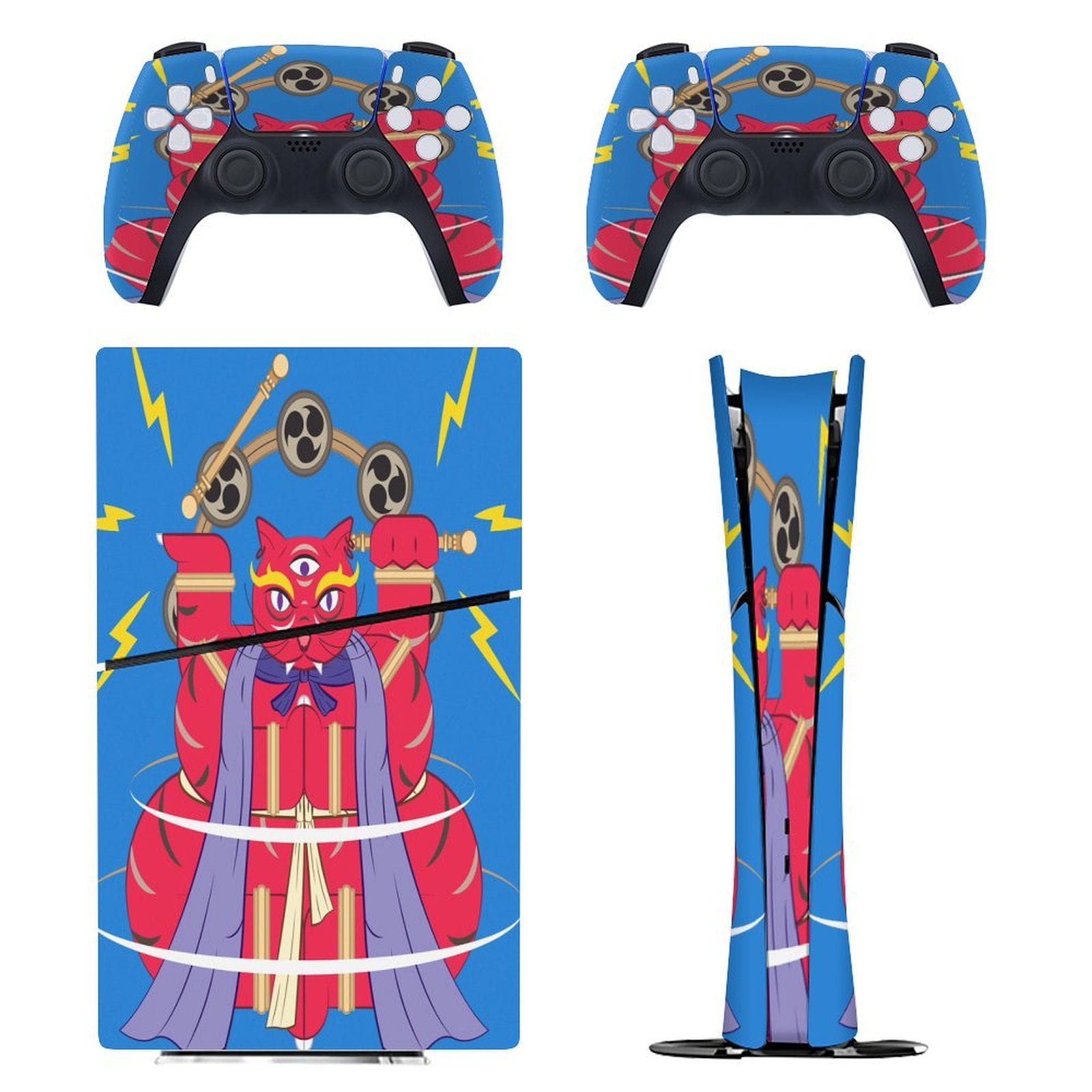 Japan, Three Eyed Cat God, Animation PS5/PS5 Slim Digital Disc Skin ...