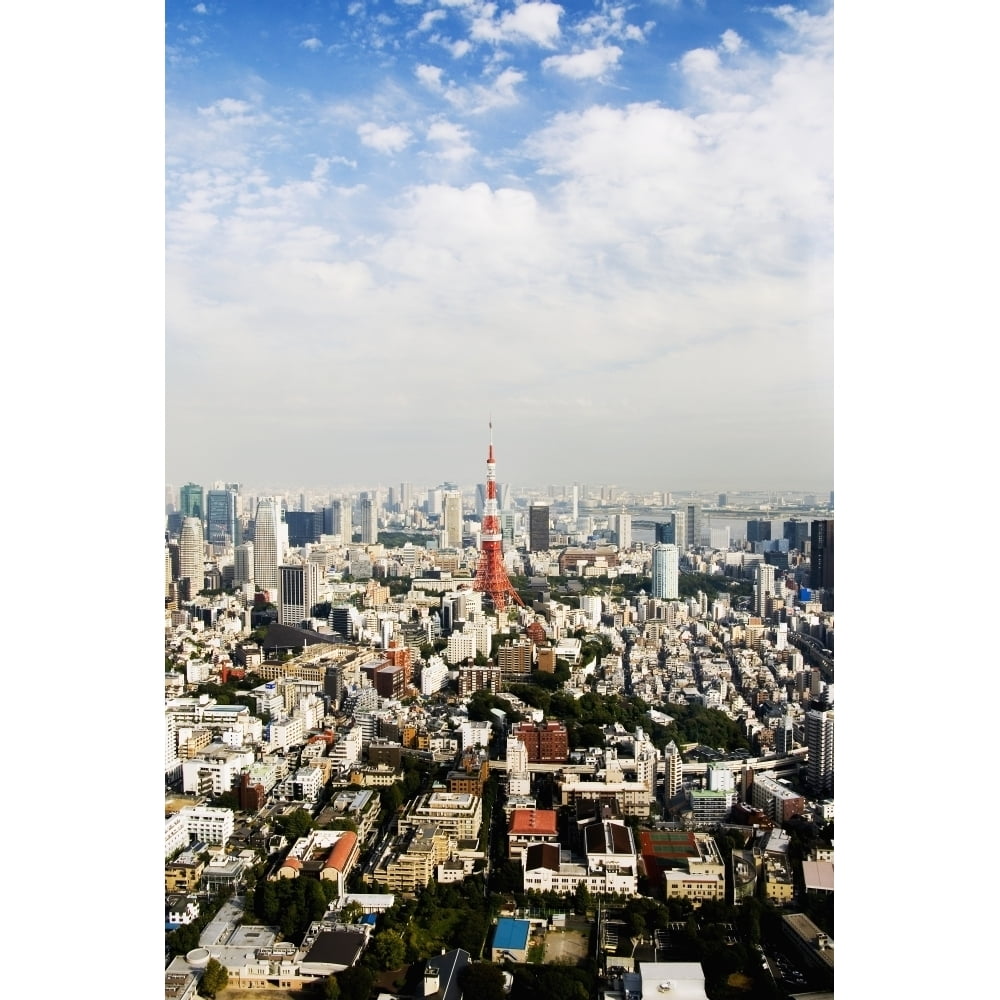 Japan Tokyo Tower And City View From Top Of Mori Tower; Tokyo Poster ...
